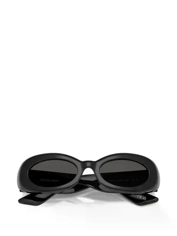 Oliver Spencer Oval-frame Sunglasses - Black