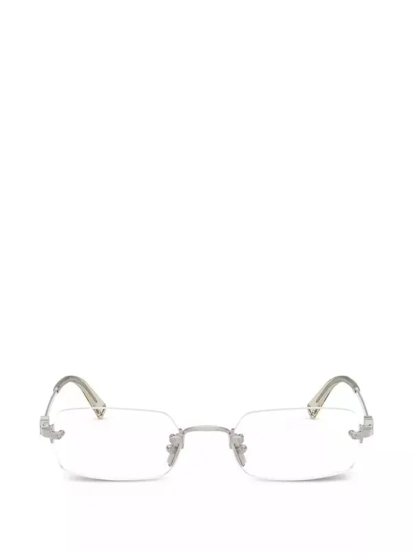 Miu Miu Rimless Geometric-frame Glasses