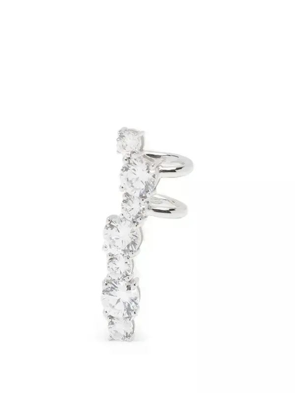 Completedworks Crystal-embellished Ear Cuff - Silver
