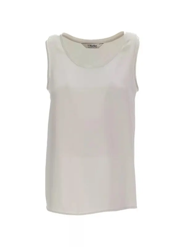 Max Mara Sleeveless Round-neck Top