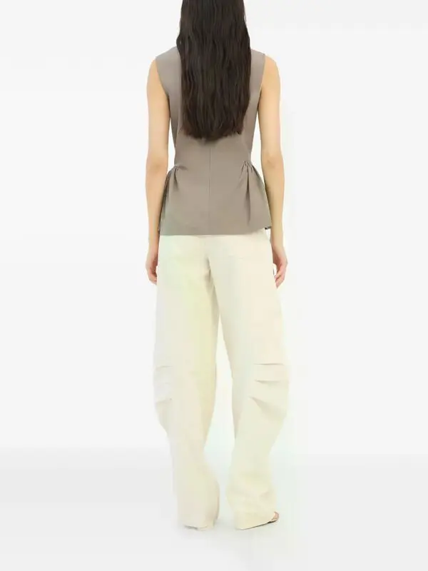 ROTATE BY BIRGER CHRISTENSEN Tapered Trousers - Neutrals