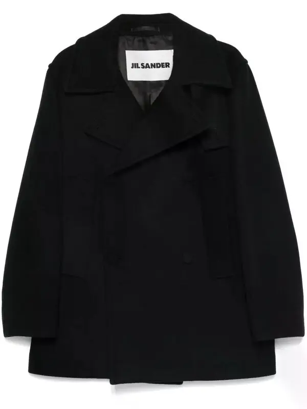 JIL SANDER Felted Double-breasted Wool Coat