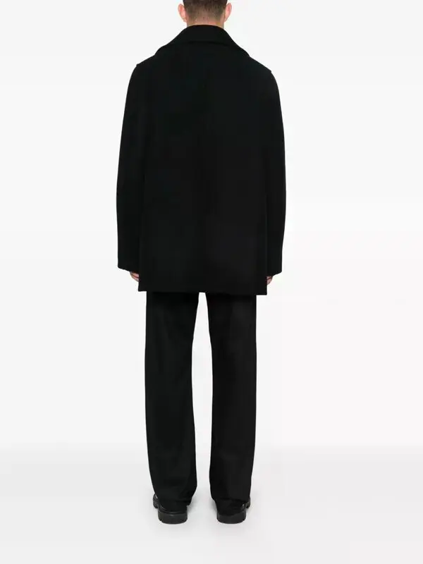 JIL SANDER Felted Double-breasted Wool Coat