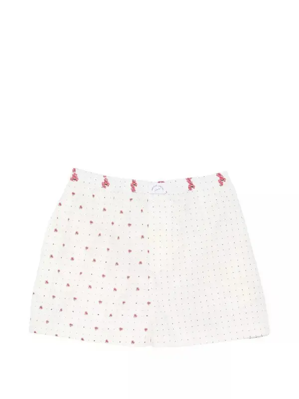 Maison Labiche Flower-print Shorts