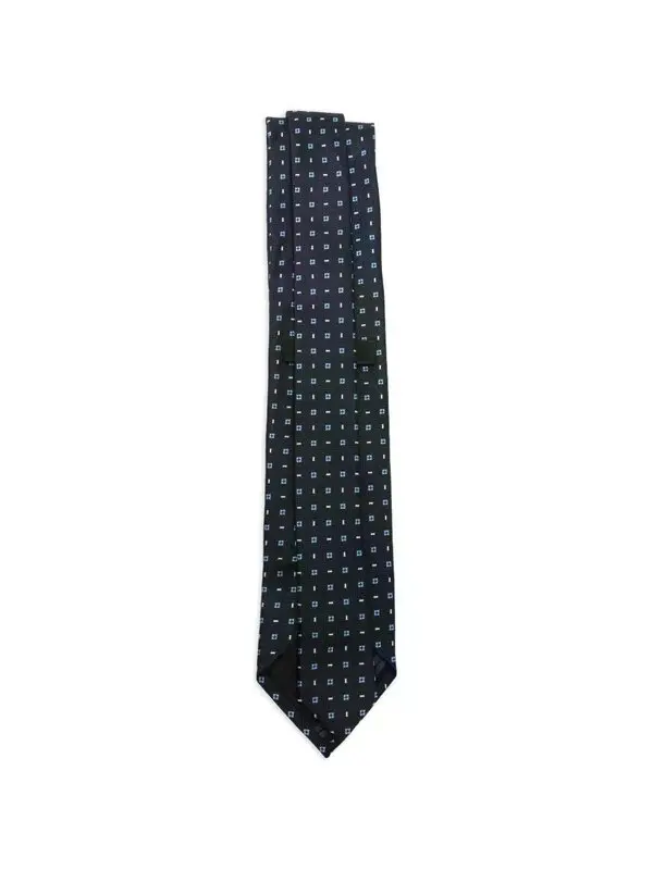 Zegna Patterned Tie - Blue