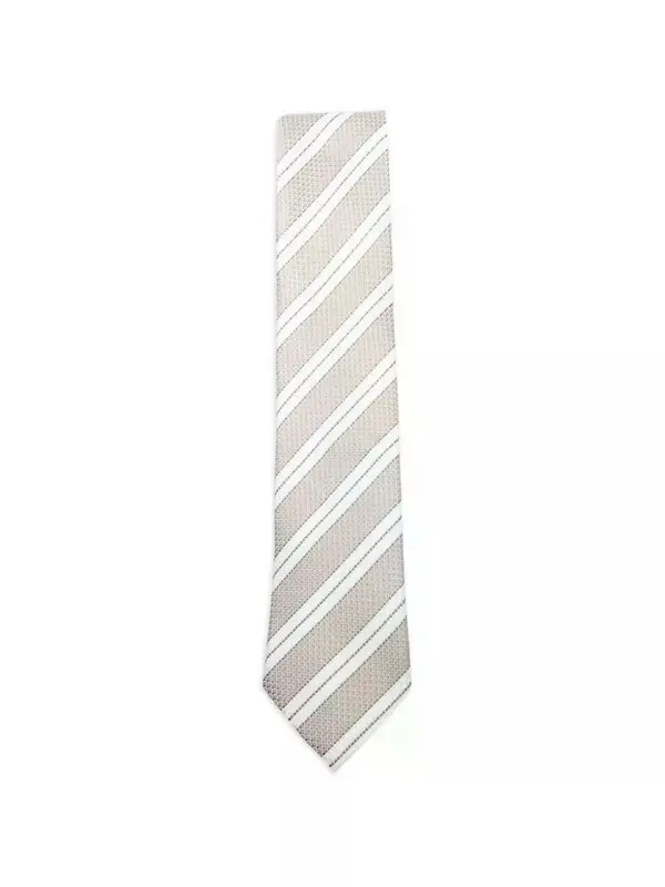 Zegna Striped Tie - Neutrals