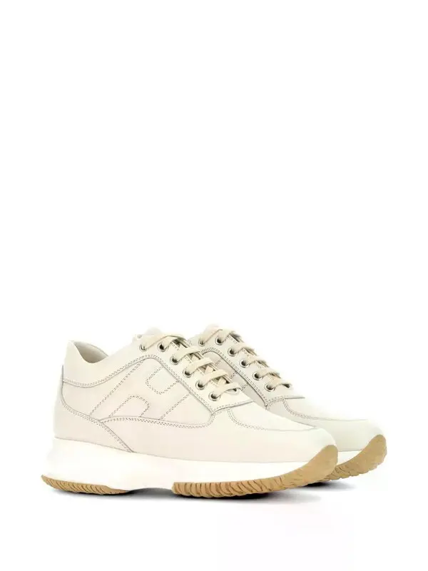 Hogan Interactive Logo-panel Sneakers - Neutrals