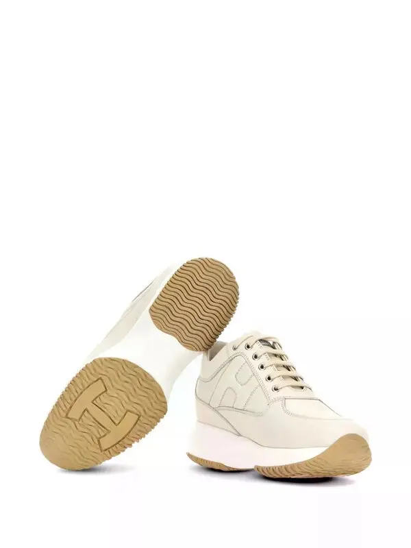 Hogan Interactive Logo-panel Sneakers - Neutrals