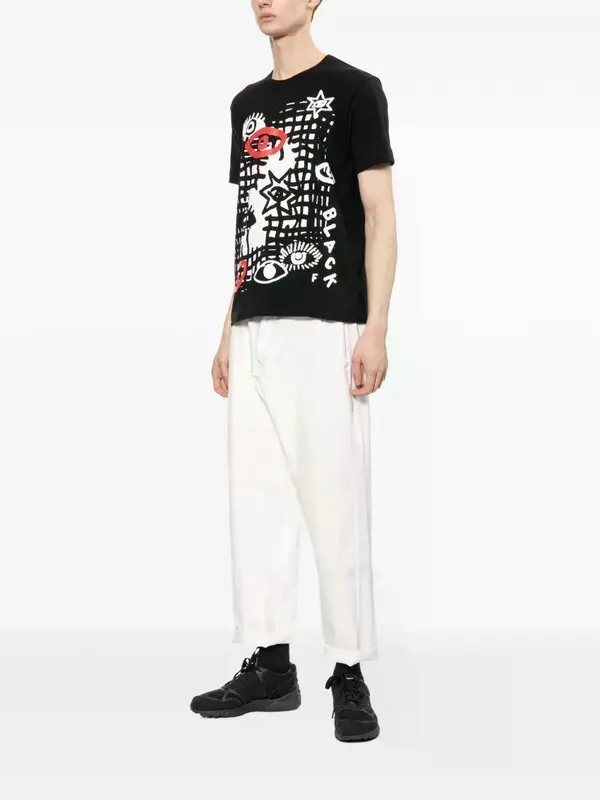 Comme Des Garçons Graphic-print Round-neck T-shirt