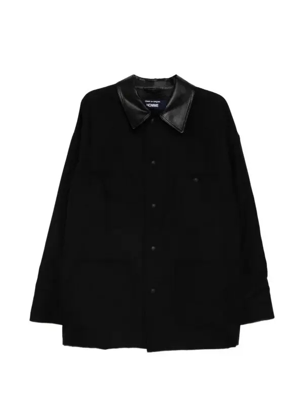 Comme Des Garçons Wool Collared Jacket