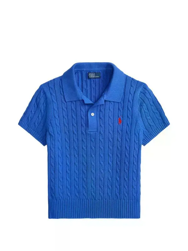 Polo Ralph Lauren Cable-knit Polo Shirt - Blue