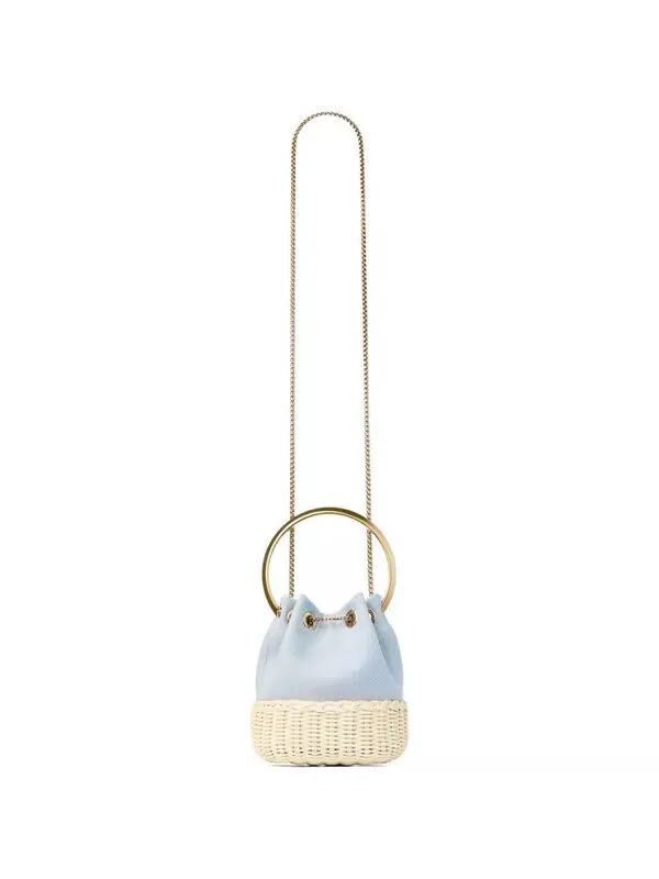 JIMMY CHOO Bon Bon Riviera Mix Bucket Bag - Blue