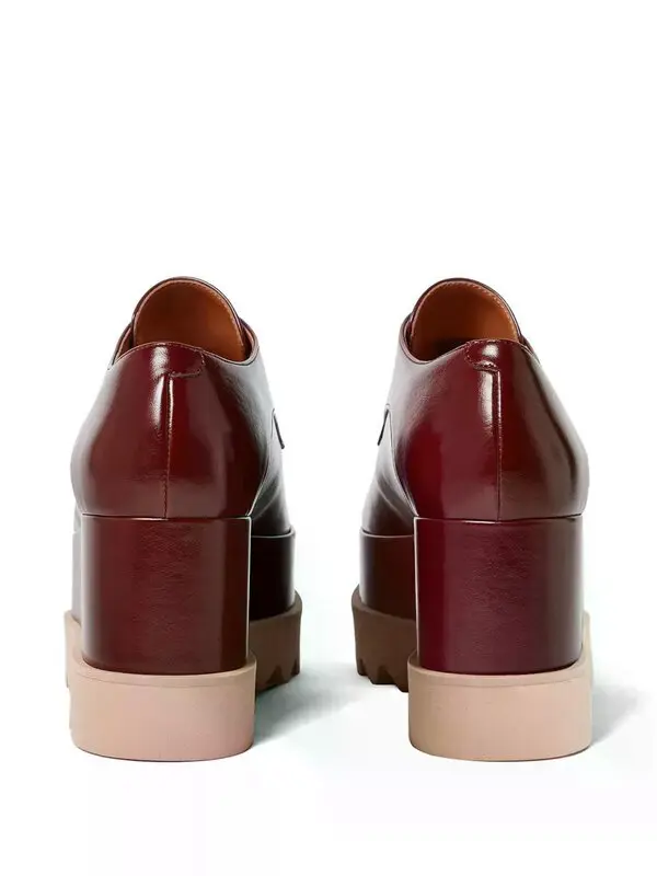 Stella McCartney Elyse Platform-sole Derby Shoes - Red