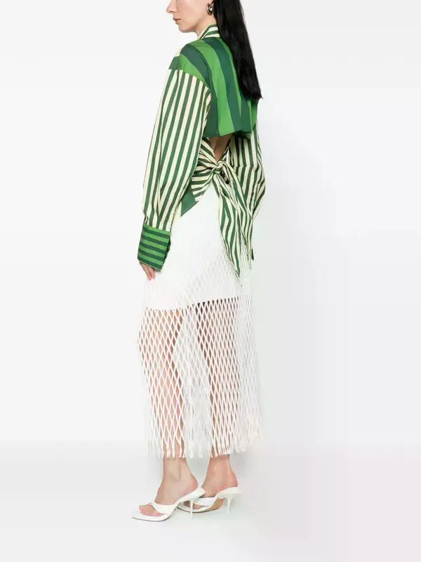 SIMONMILLER Loch Striped Button-up Shirt