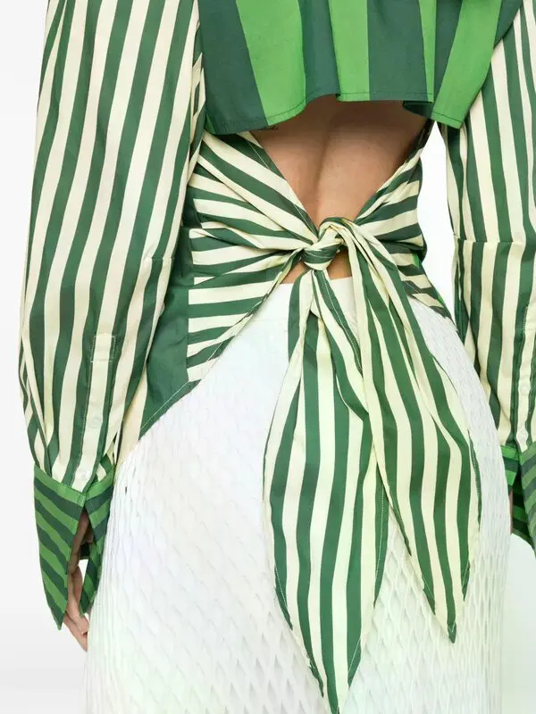 SIMONMILLER Loch Striped Button-up Shirt