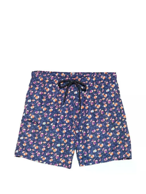 DRUMOHR Patterned Swim Shorts - Blue
