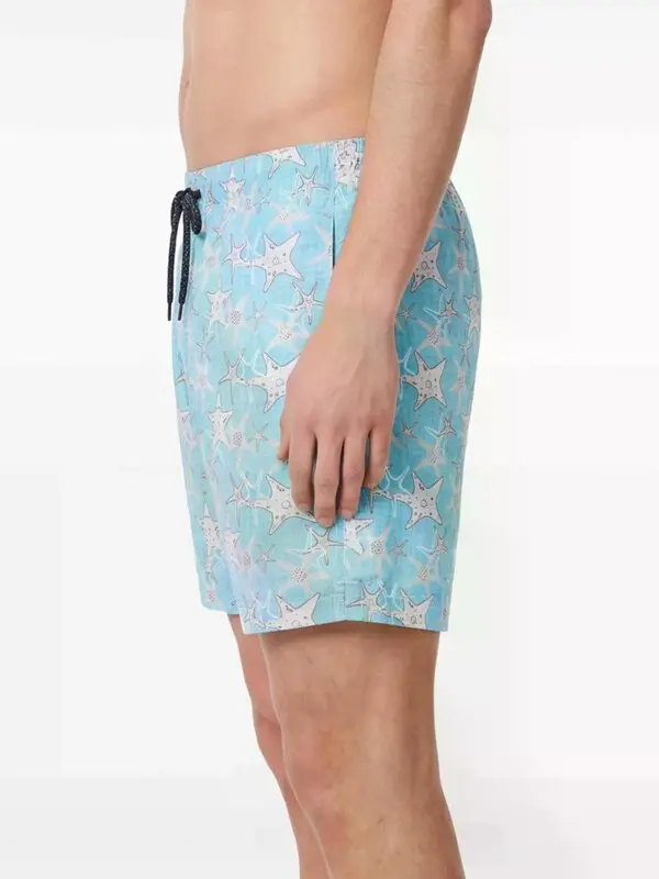 DRUMOHR Starfish Print Swim Shorts - Blue