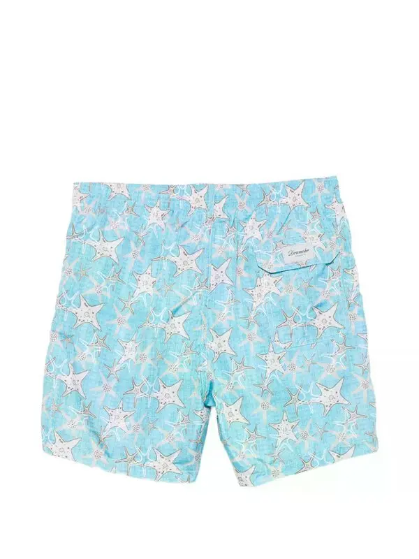 DRUMOHR Starfish Print Swim Shorts - Blue
