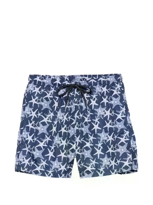 DRUMOHR Starfish-print Swim Shorts - Blue