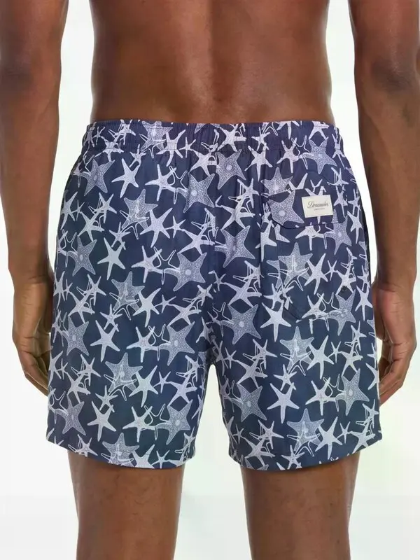 DRUMOHR Starfish-print Swim Shorts - Blue