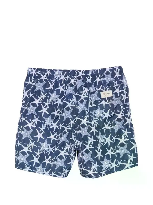 DRUMOHR Starfish-print Swim Shorts - Blue