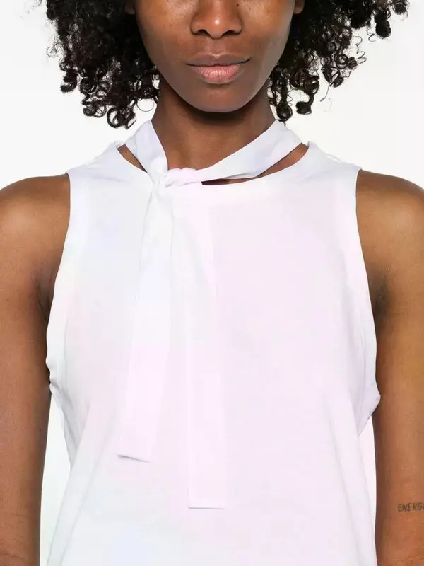 Sandro Sleeveless Ruffle Top - White