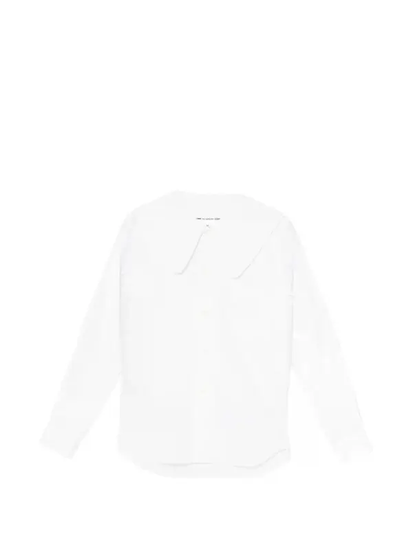 Comme Des Garçons Spread Collar Long-sleeve Shirt - White