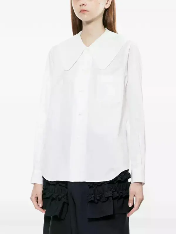 Comme Des Garçons Spread Collar Long-sleeve Shirt