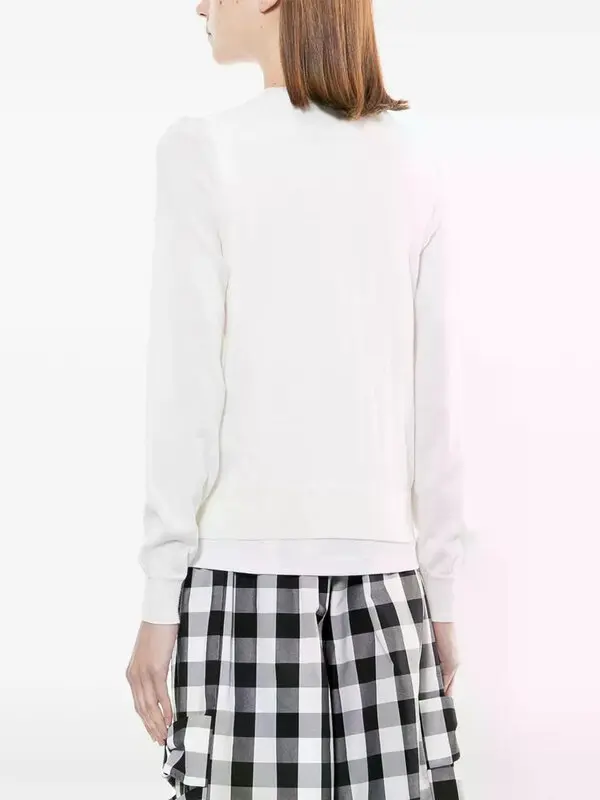 Comme Des Garçons Ribbon-design Ruffle Cardigan