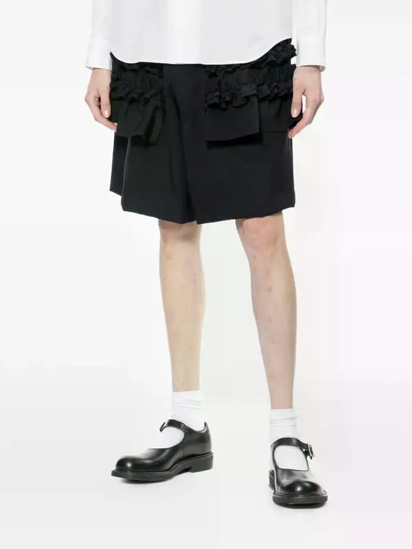Comme Des Garçons Ruffle Knee-length Shorts