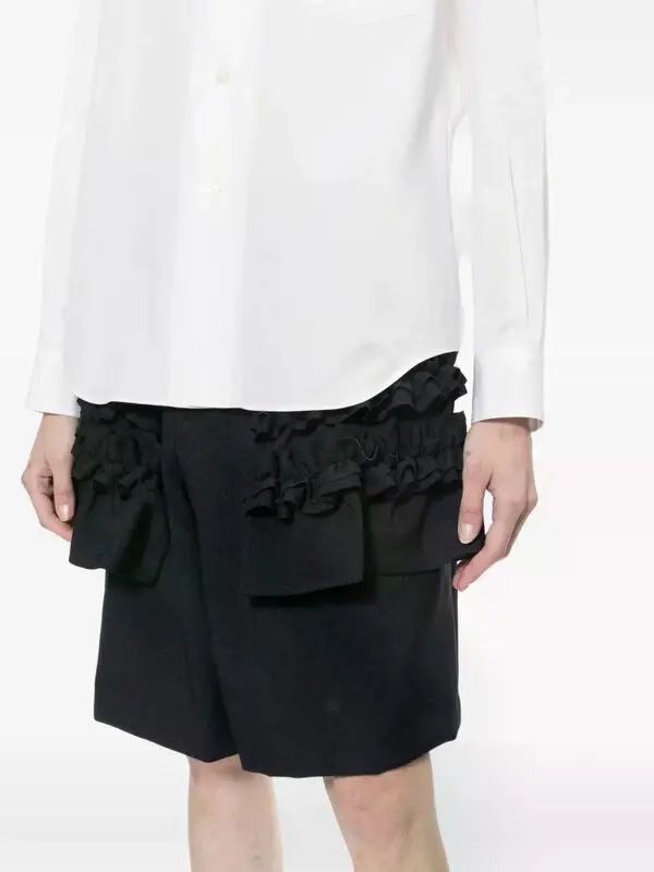 Comme Des Garçons Ruffle Knee-length Shorts