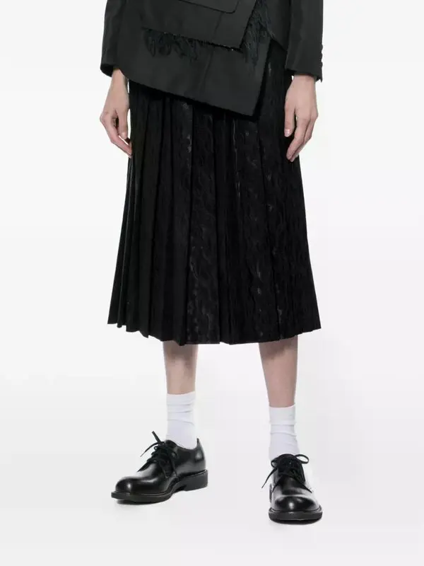 Junya Watanabe Lace Pleated Skirt