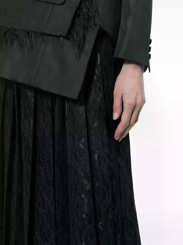 Junya Watanabe Lace Pleated Skirt