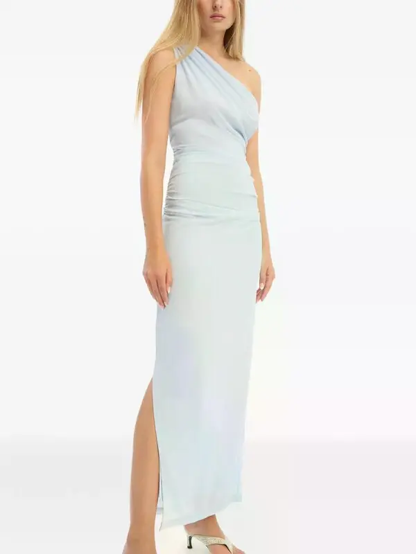 ROTATE BY BIRGER CHRISTENSEN One Shoulder Draped Maxi Dress