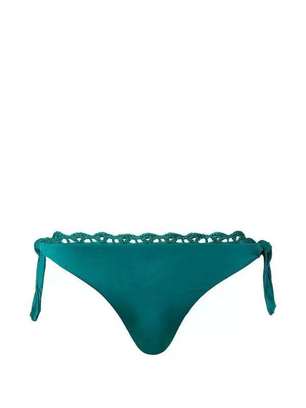 TWINSET Knitted-trim Bikini Bottom - Green