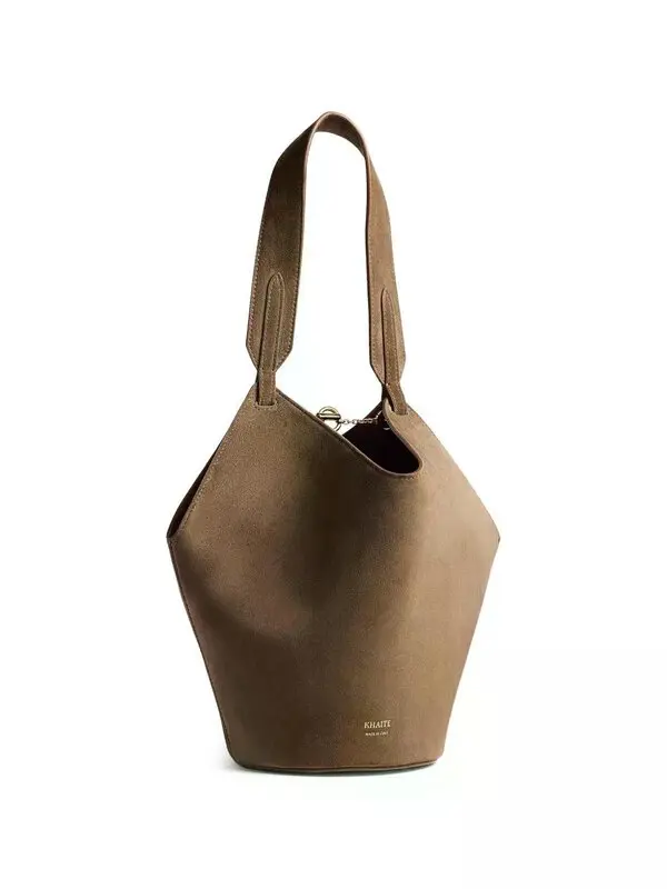 Khaite Mini Lotus Suede Tote Bag - Neutrals