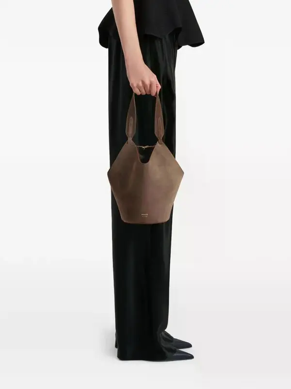 Khaite Mini Lotus Suede Tote Bag - Neutrals