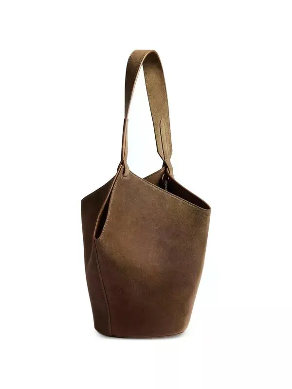 Khaite Mini Lotus Suede Tote Bag - Neutrals
