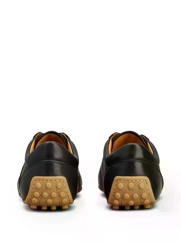 TOD'S Laced Panelled Sneakers - Black
