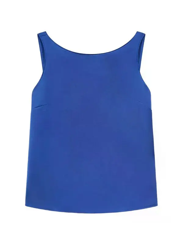 Malìparmi Viscose Sleeveless Top - Blue