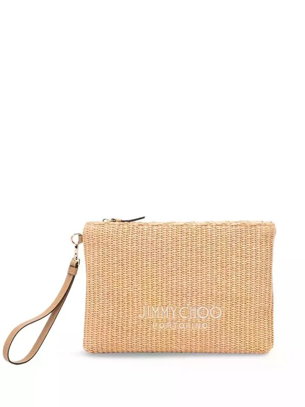 JIMMY CHOO Zipped Flat Pouch - Neutrals