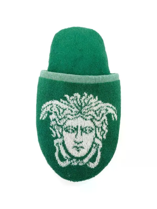 Versace Medusa-motif Slippers - Green