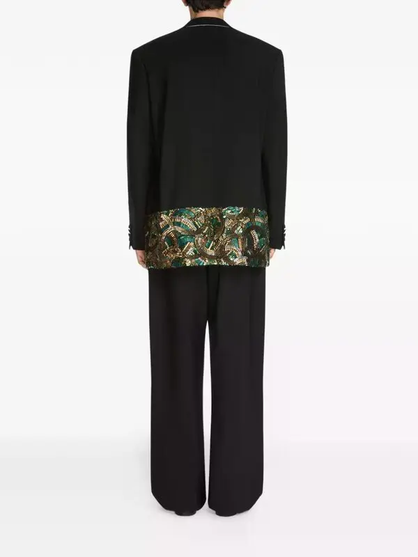 Dries Van Noten Embellished Double-breasted Blazer