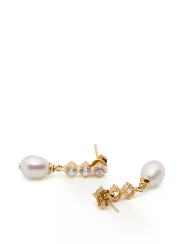 Completedworks Pearl Embellished Drop Earrings