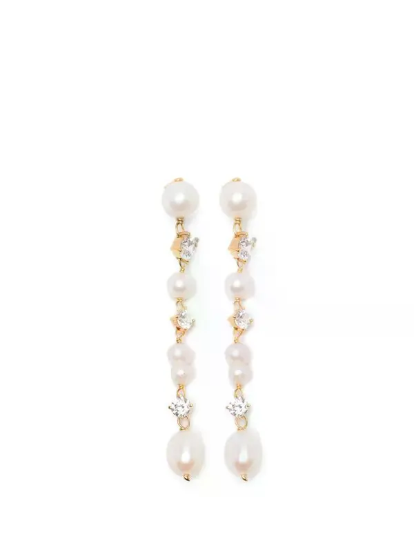 Completedworks Pearl Drop Earrings - Gold