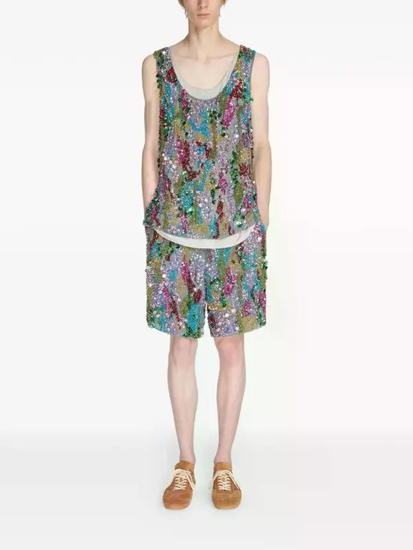 Dries Van Noten Sequin-embellished Top