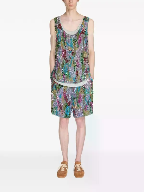 Dries Van Noten Sequin-embellished Top