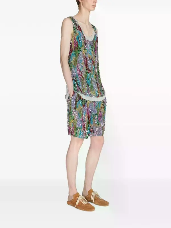 Dries Van Noten Sequin-embellished Top