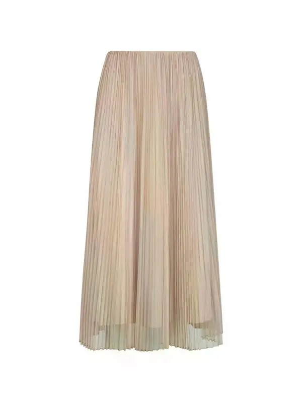 Max Mara Pleated Skirt With Layered Hem