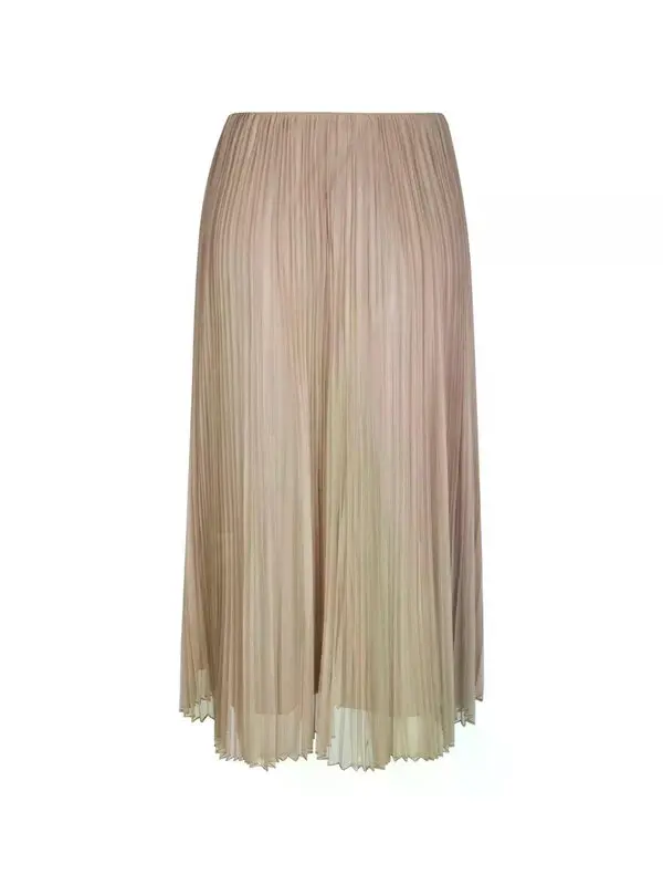 Max Mara Pleated Skirt With Layered Hem